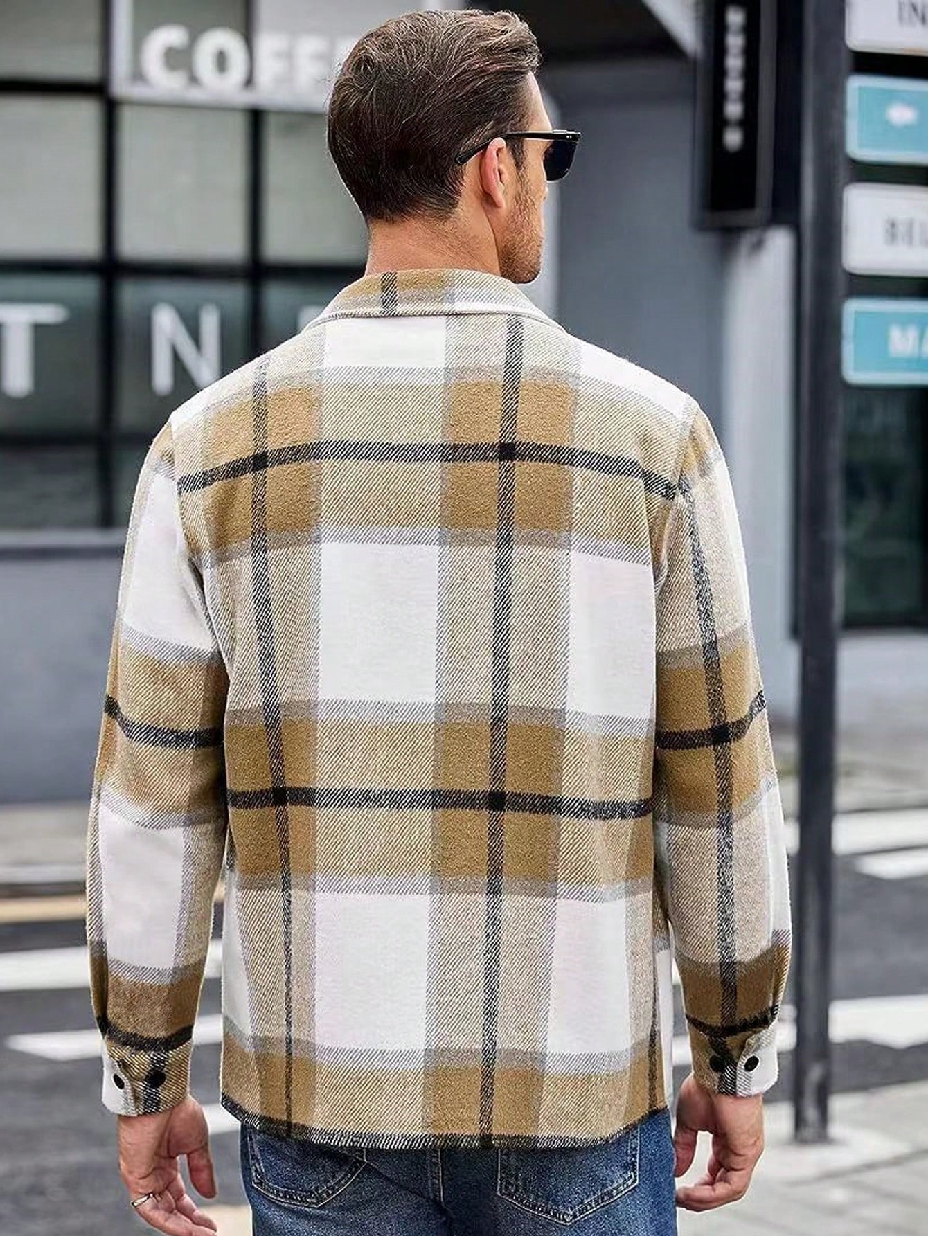 Men Plaid Print Flap Pocket Shacket | SHEIN UK