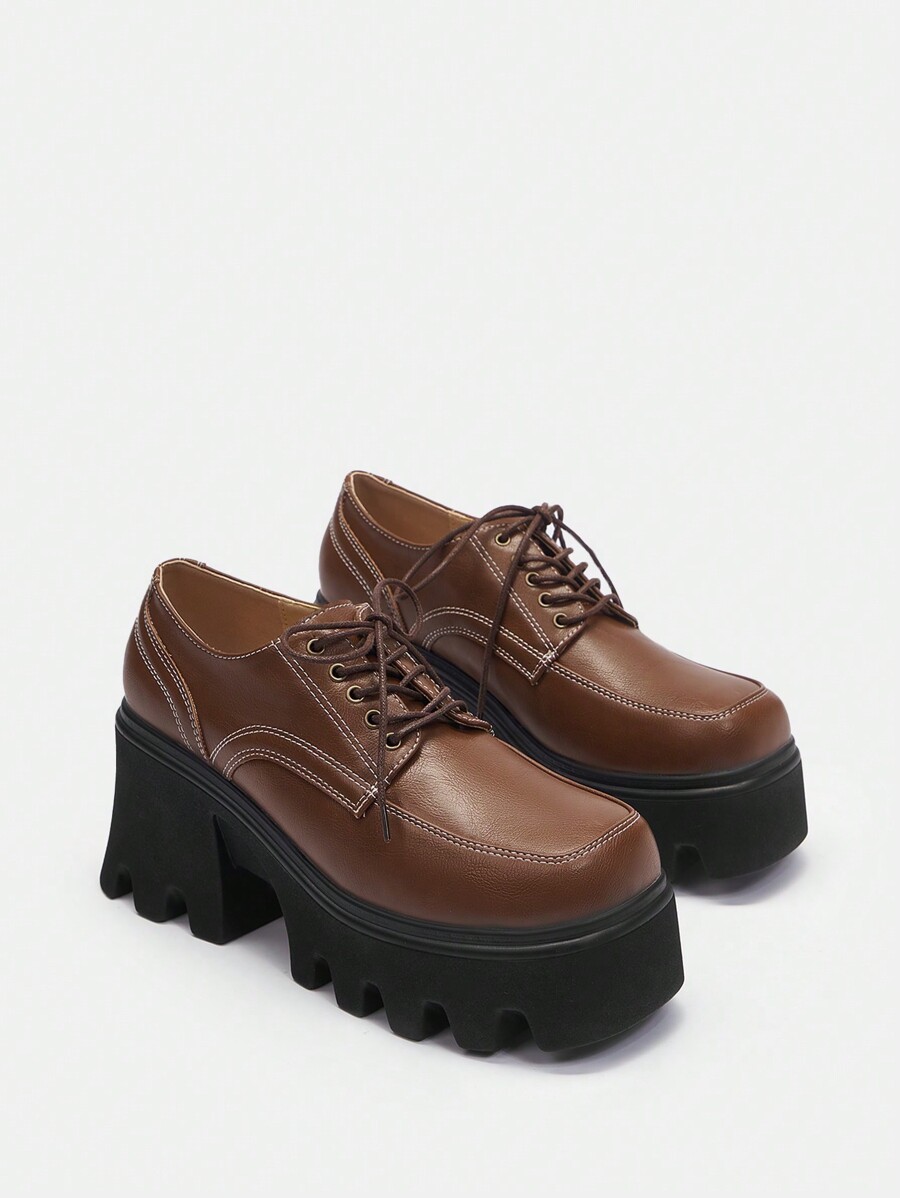 SheIn ICON Vintage Mary Jane Platform Shoes | SHEIN USA