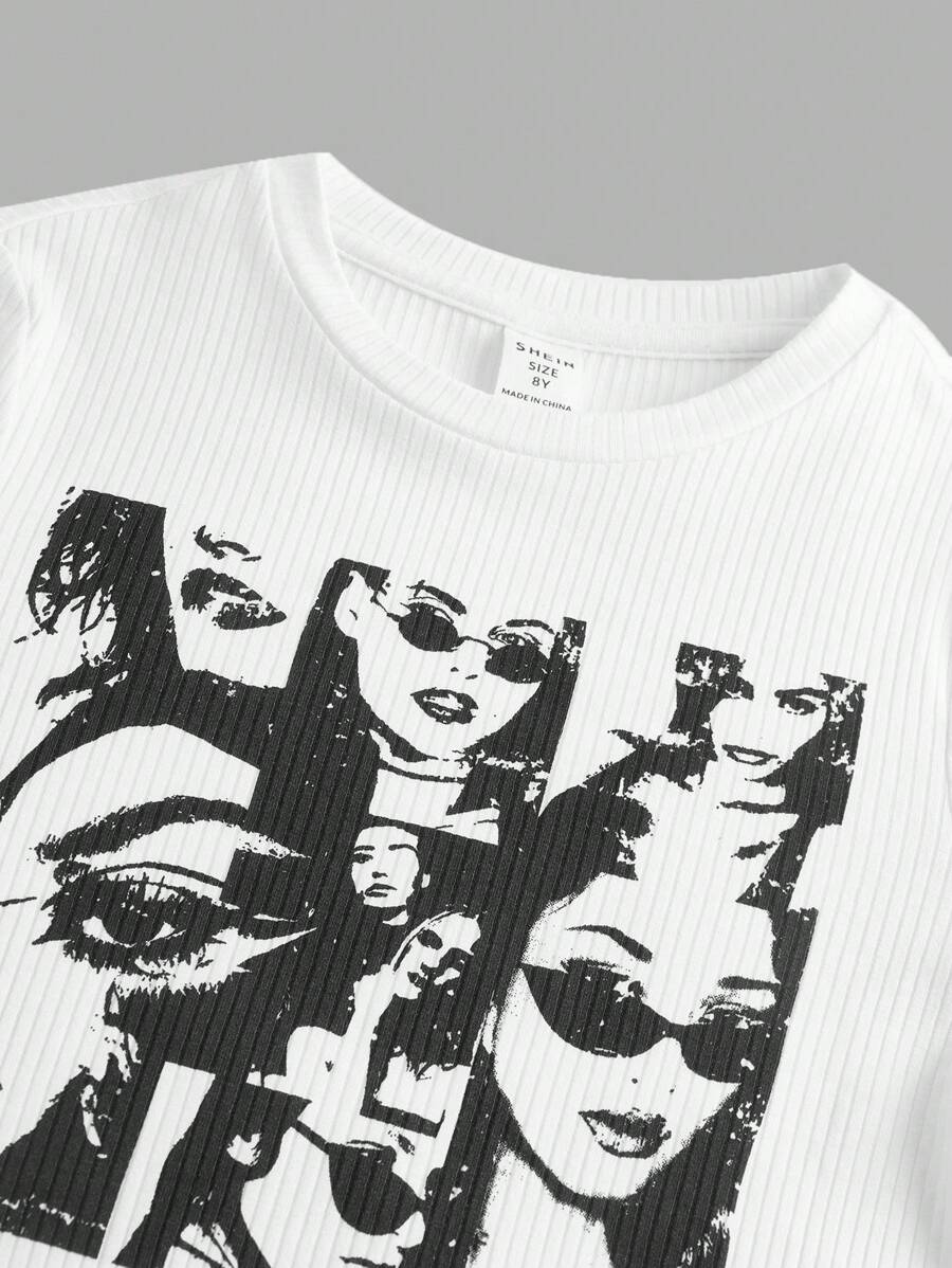 Tween Girl Figure Graphic Dress | SHEIN USA