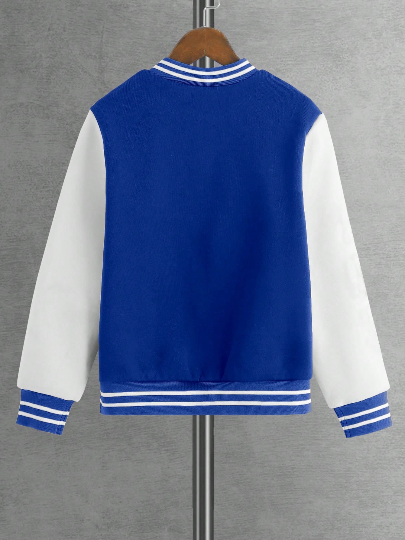 Tween Boy 1pc Letter Graphic Two Tone Varsity Jacket | SHEIN USA