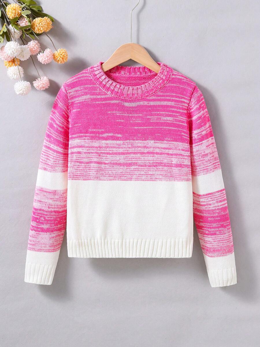 SHEIN Tween Girl Space Dye Sweater | SHEIN UK