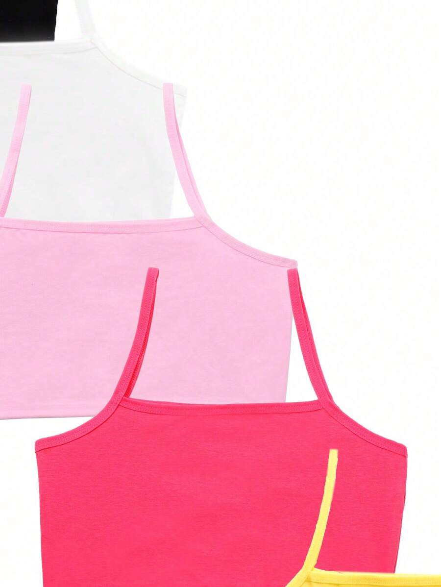 5 Peças Conjunto de Top Cropped e Camisole de Roupa Íntima com Cores ...