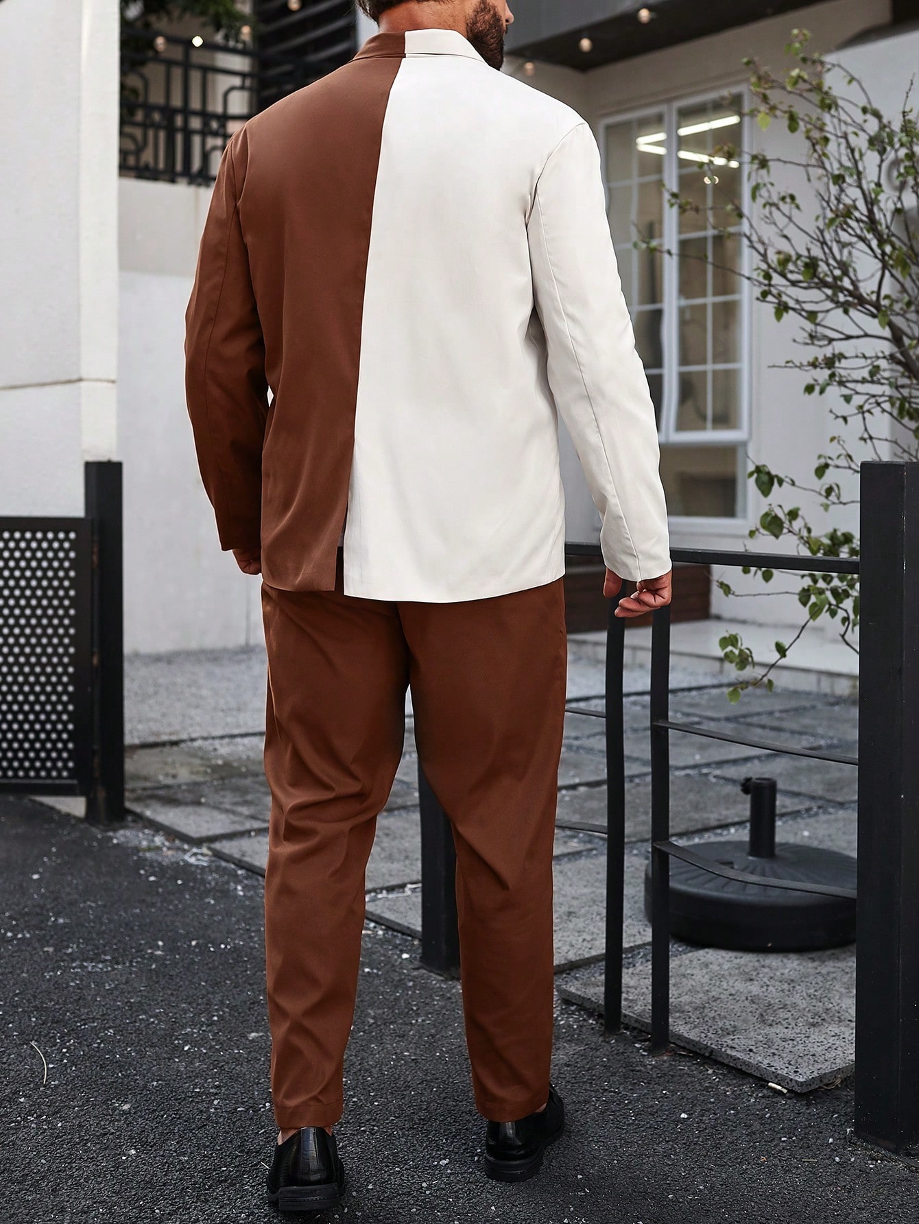 Manfinity AFTRDRK Men's Color Block Suit Set | SHEIN USA