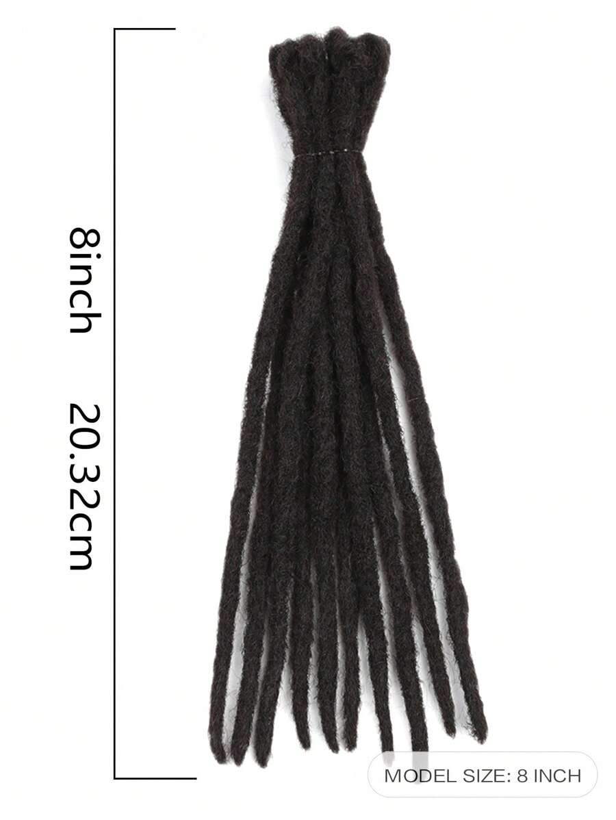 Pre-Looped Top Dreadlocks Extensions 8-14 Inch 100% Human Hair ...