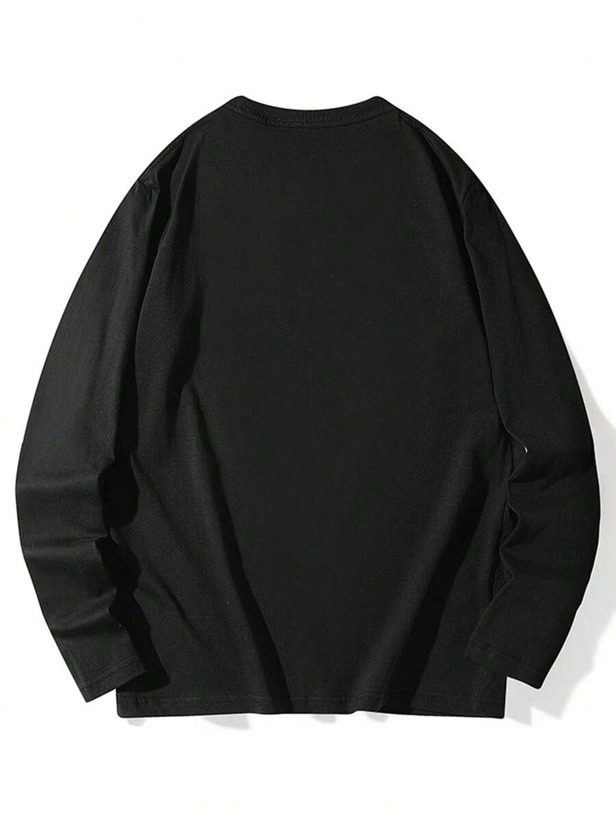 Figure And Letter Graphic Drop Shoulder Oversized Tee Shein Singapore