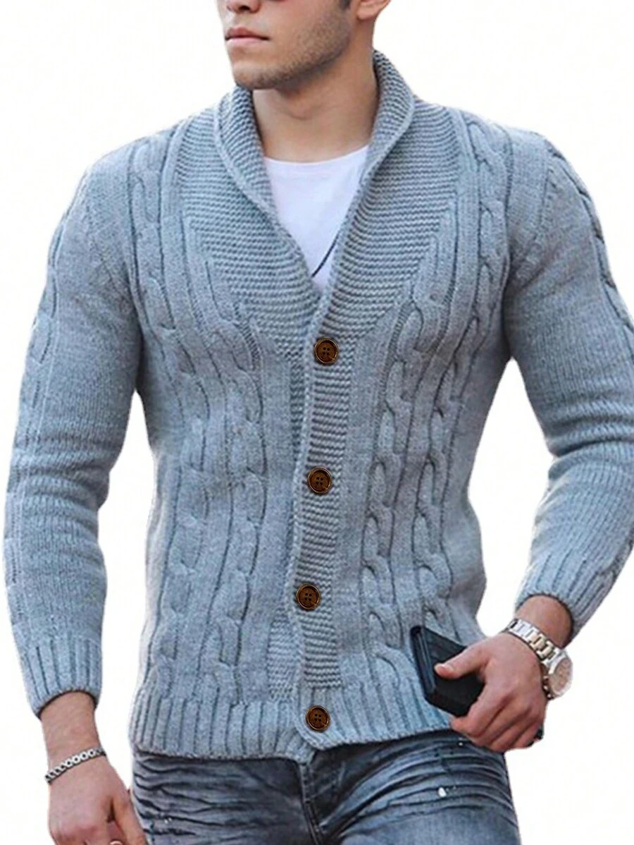 Men Cable Knit Cardigan | SHEIN USA
