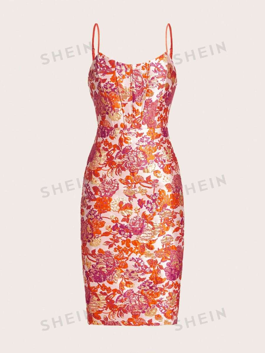 Shein Bae Allover Floral Print Cami Dress Shein Usa