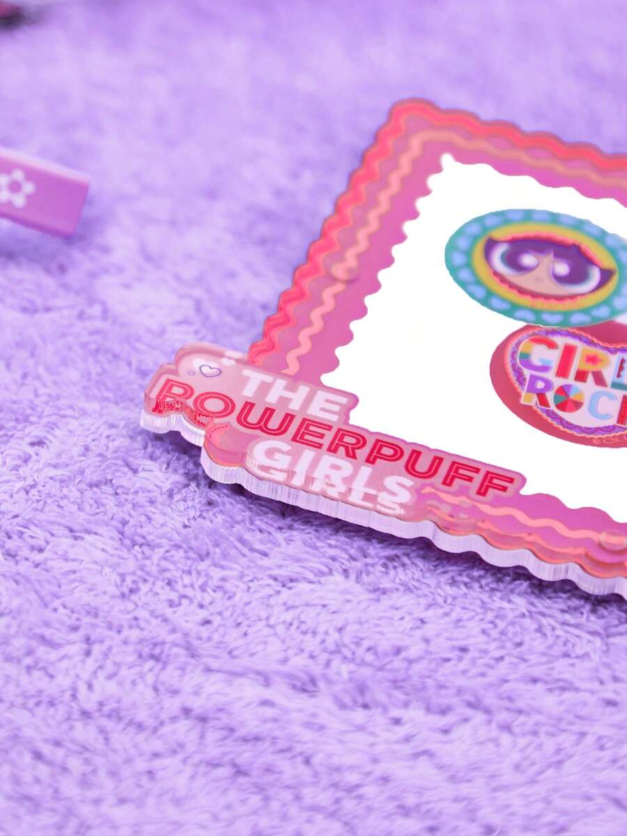 The Powerpuff Girls | ROMWE 1pc Acrylic Photo Frame,Cute Letter Cartoon ...