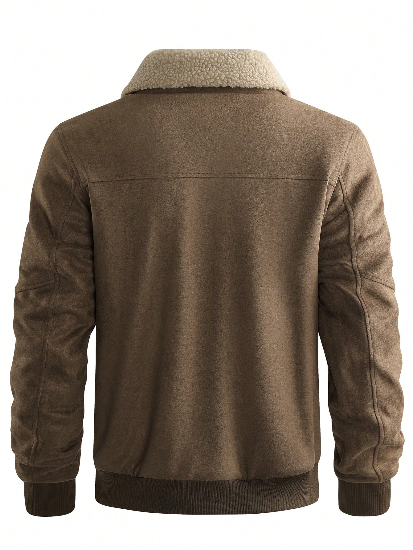 Manfinity Homme Men's Oversized Jacket With Borg Collar And Thermal ...