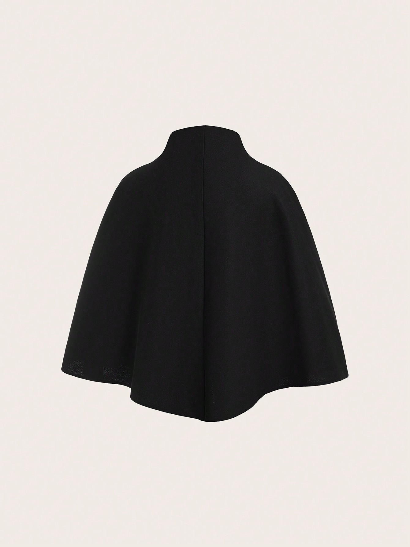 SHEIN MOD Plus Mock Neck Button Detail Poncho Overcoat | SHEIN USA