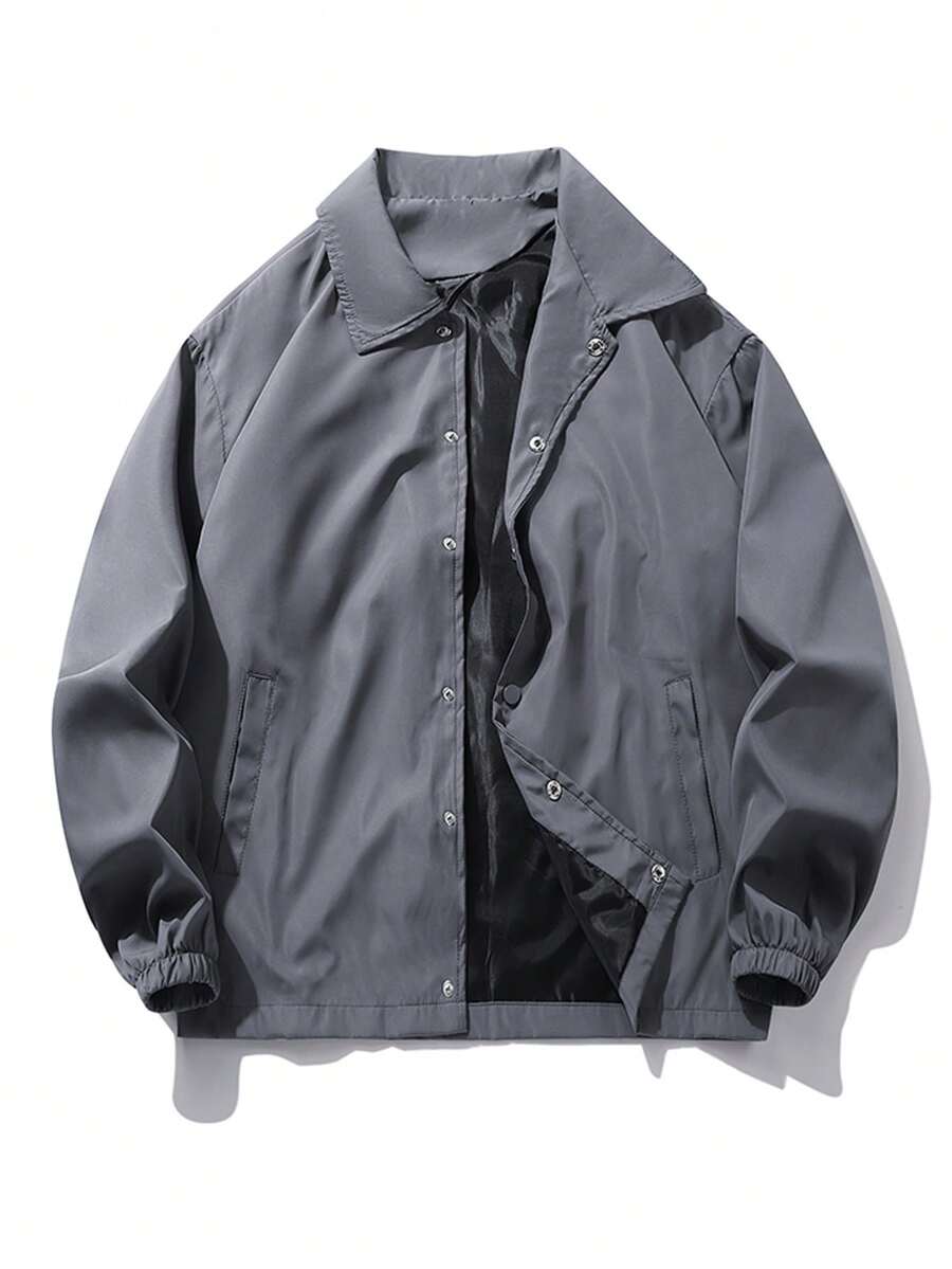 Men Zip Up Slant Pocket Jacket | SHEIN USA