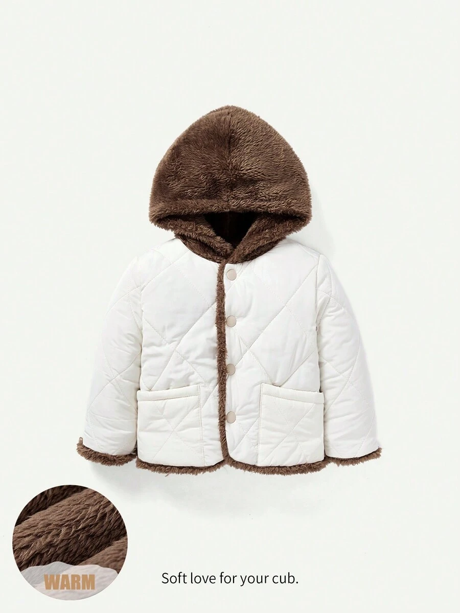 Cozy Cub Baby Boy Colorblock Double Pocket Contrast Binding Hooded ...