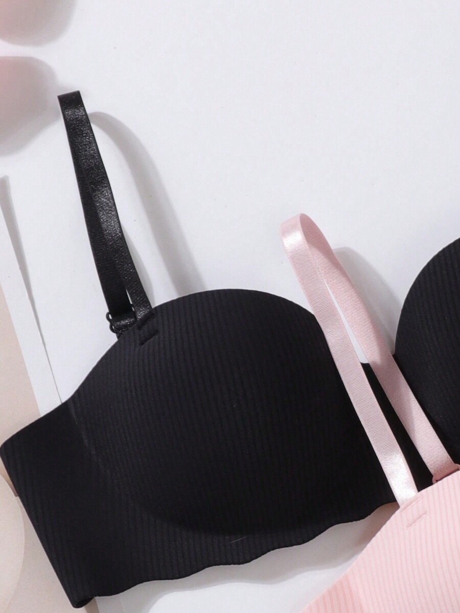 Tween Girl 2pcs Solid Scallop Trim Bra | SHEIN USA