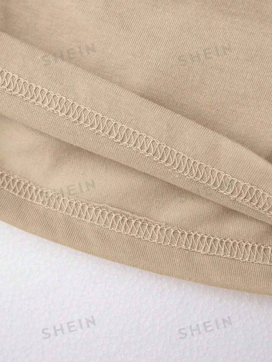 SHEIN EZwear Maglietta con grafica slogan taglie forti, MIO DIO MIO RE MIO SIGNORE MIO SALVATORE ...