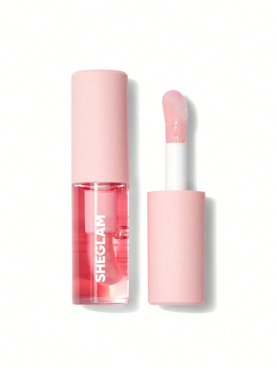 SHEGLAM Jelly Wow Hydrating Lip Oil-Berry Involved Moisturizing Clear ...
