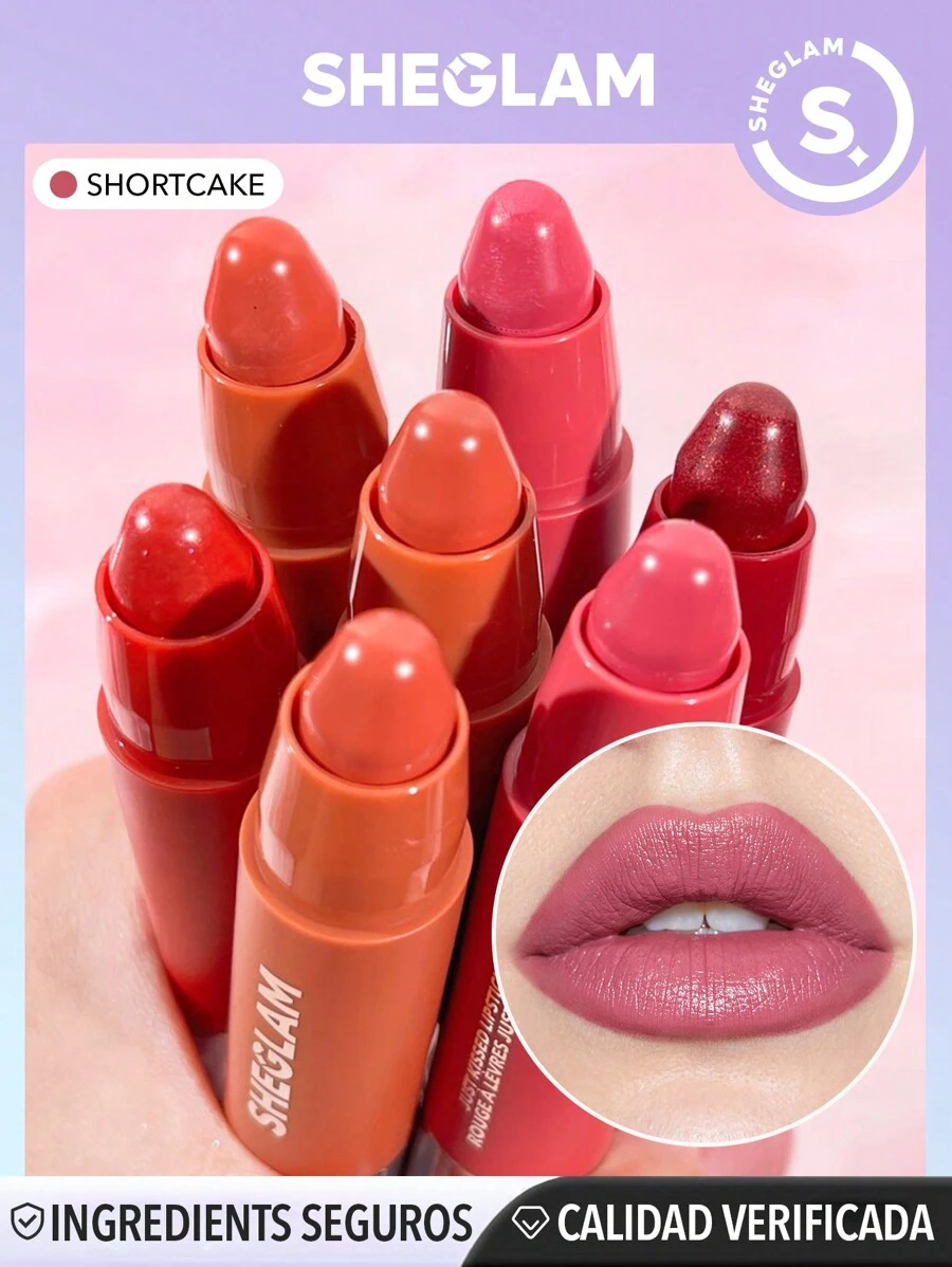 SHEGLAM Lápiz labial Just Kissed Crayon-Shortcake | Moda de Mujer ...