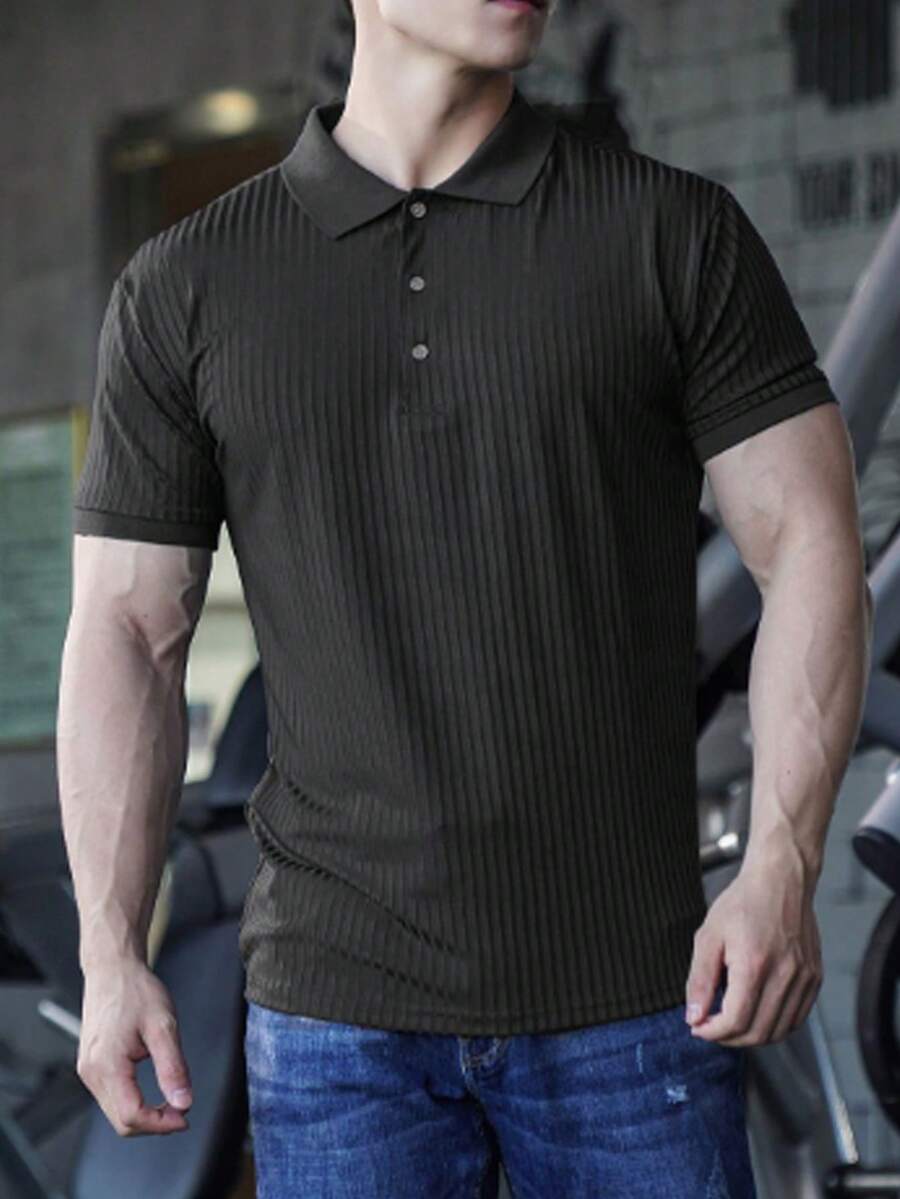 Manfinity Sport Corelite Men Solid Polo Shirt Golf Shirt | SHEIN USA