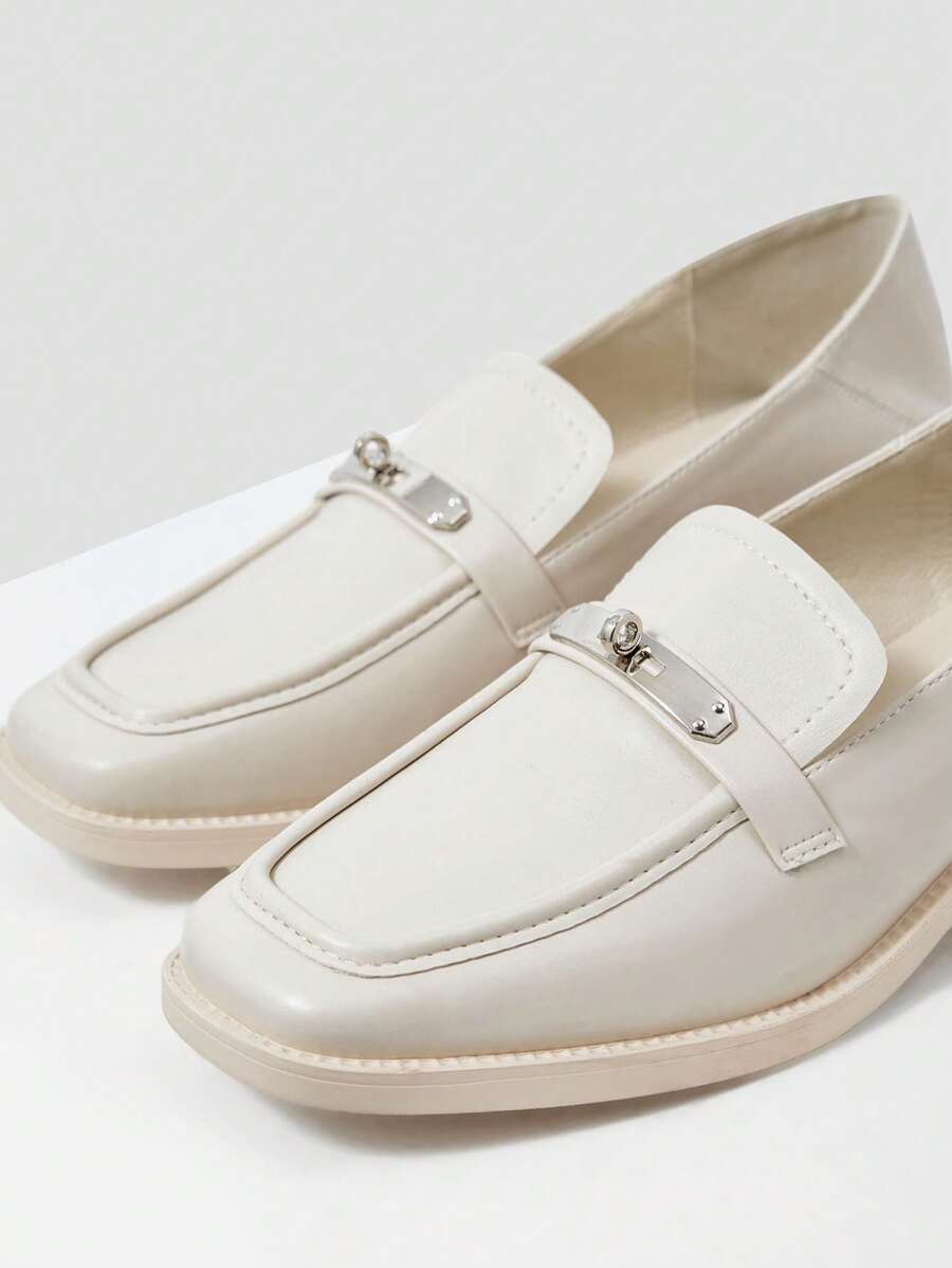 MOTF PREMIUM รองเท้าหนังเทียม ส้นต่ำ รองเท้าโลฟเฟอร์ รองเท้าพักผ่อน ...