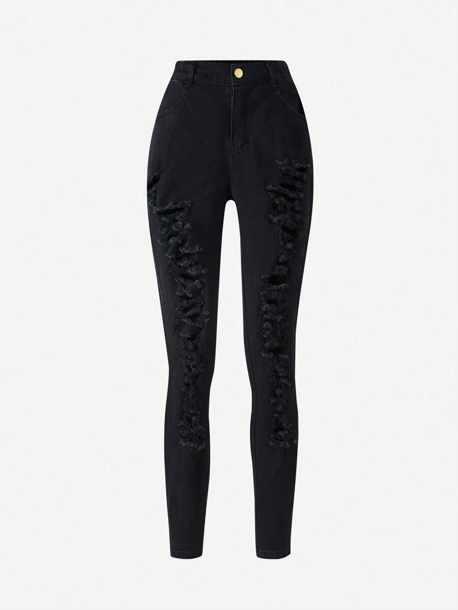 Teen Girl Ripped Jeans Shein Usa