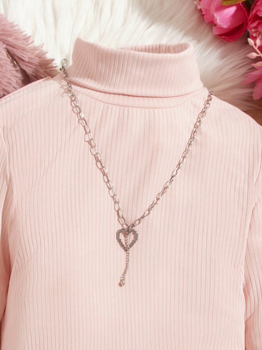 SHEIN Tween Girl 2pcs/Set Long Coat And Knitted Dress Set | SHEIN ASIA