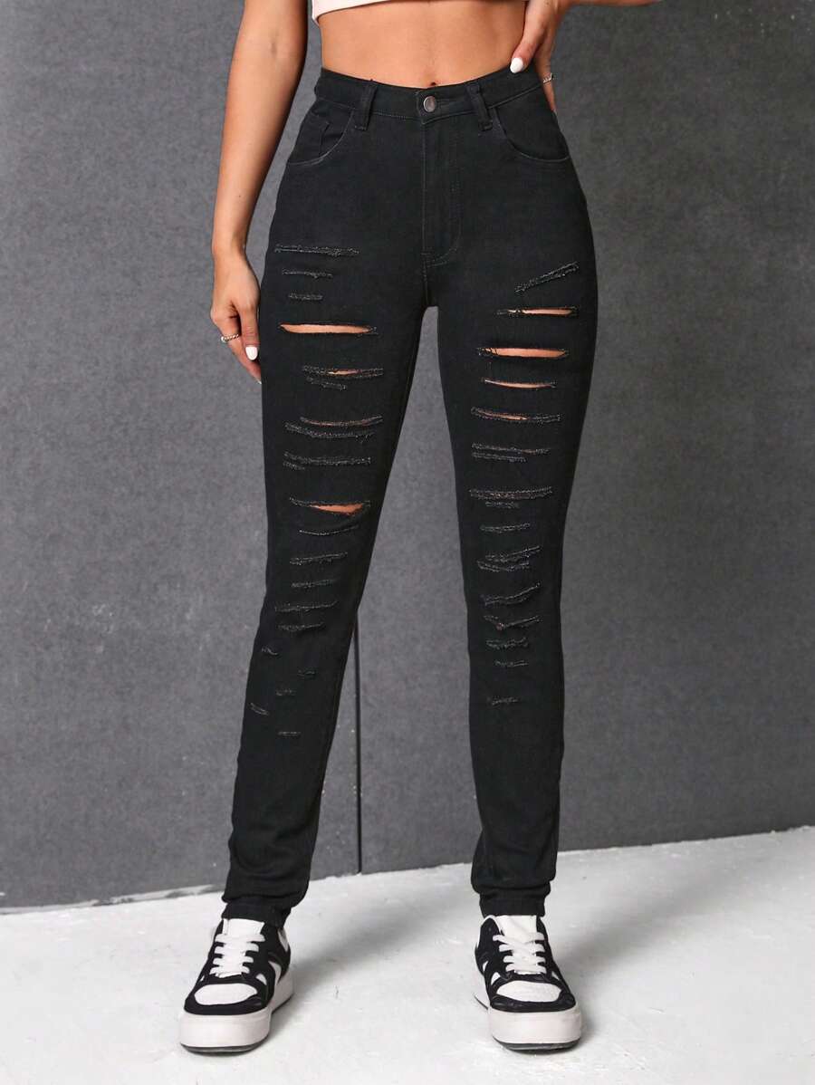 Ripped Skinny Jeans | SHEIN USA
