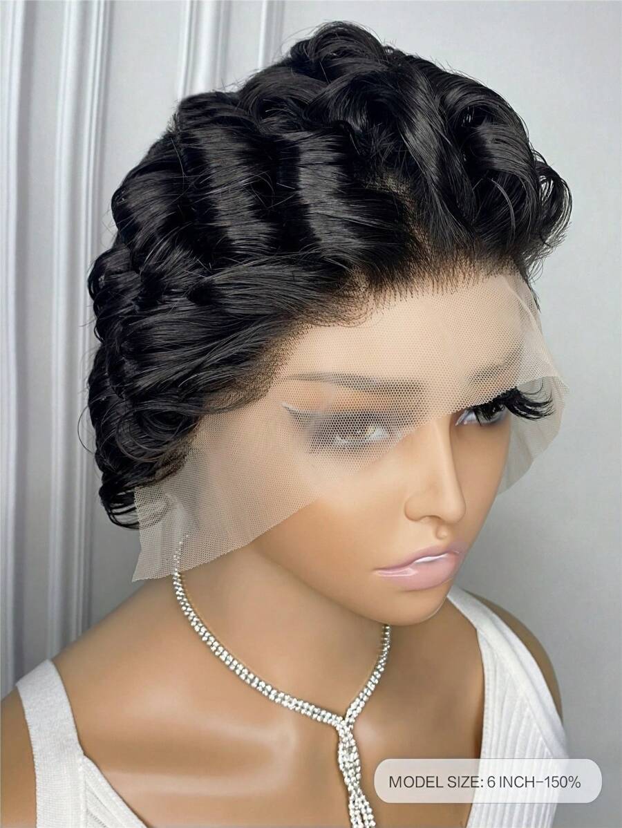 Curly 13X4 Lace Front Wig Transparent Lace Front Wigs Natural Color ...