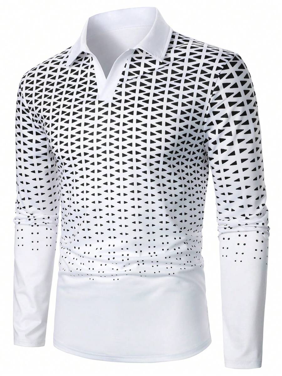 Manfinity Homme Men Allover Print Polo Shirt | SHEIN USA