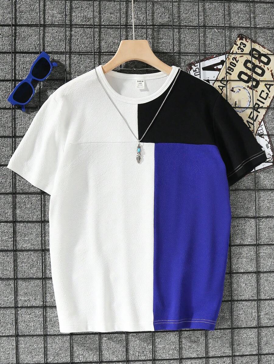 Teen Boy Color Block Tee for Sale Australia| New Collection Online ...