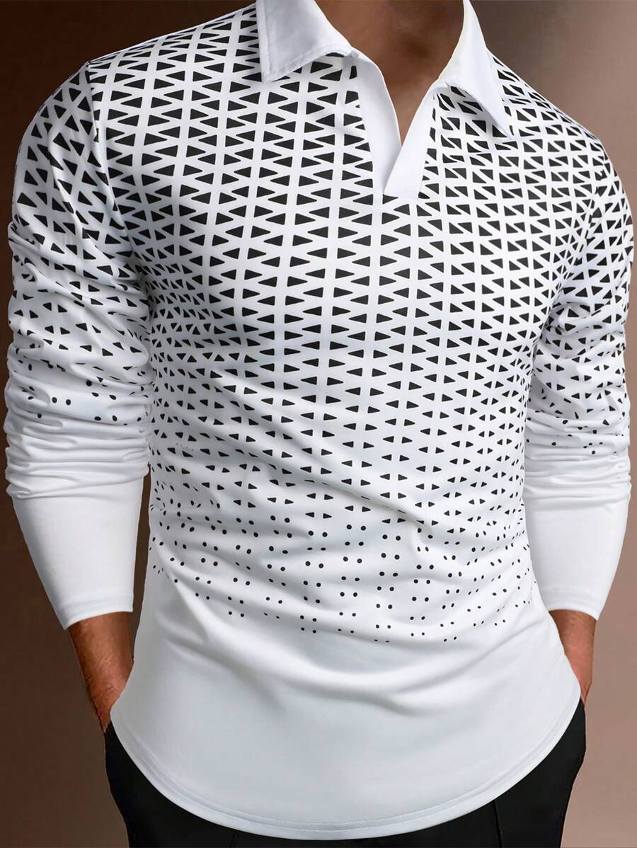 Manfinity Homme Men Allover Print Polo Shirt | SHEIN USA
