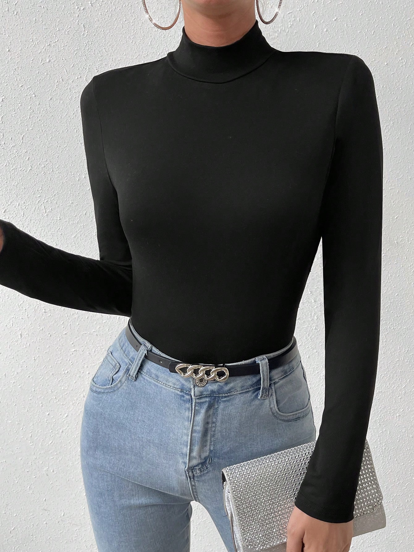 SHEIN Glamour Body con diseño de diamante de imitación de espalda ...