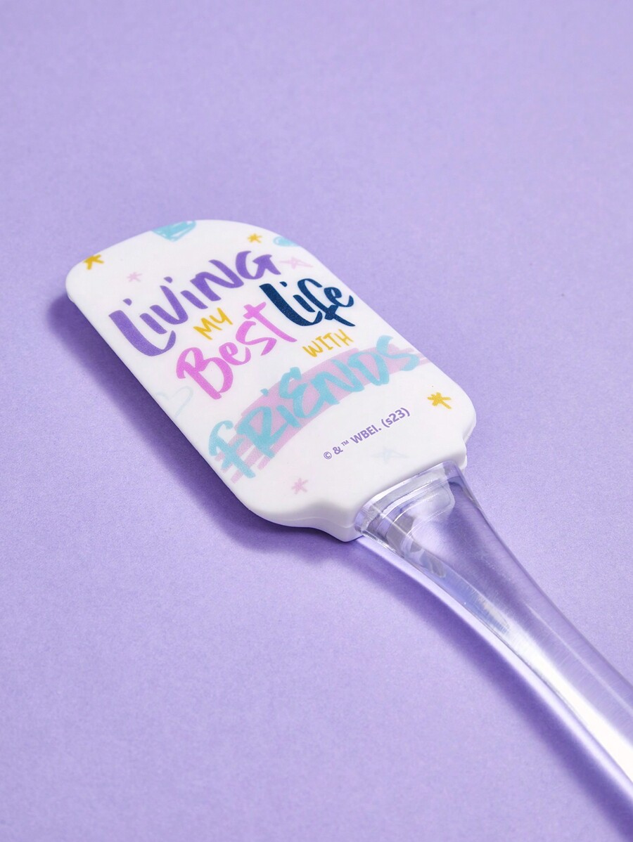 FRIENDS X SHEIN Friends Logo White Cake Cream Scraper, 1pc | SHEIN UK