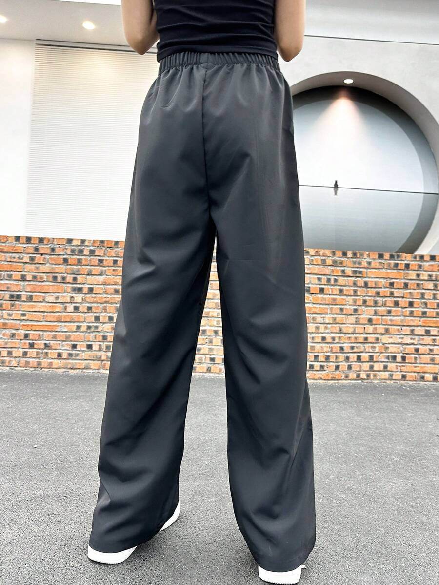 Teen Girl Contrast Side Seam Pants | SHEIN USA