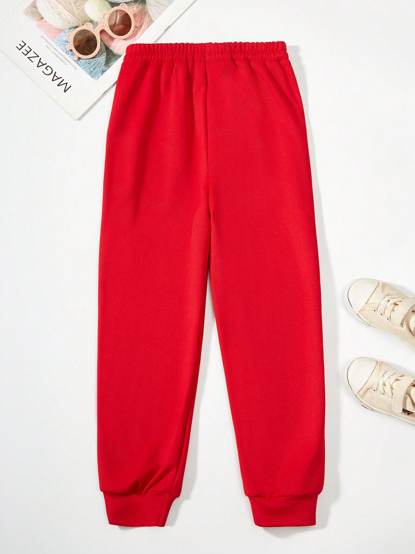 Shein Tween Girl Solid Drawstring Waist Sweatpants Shein Usa