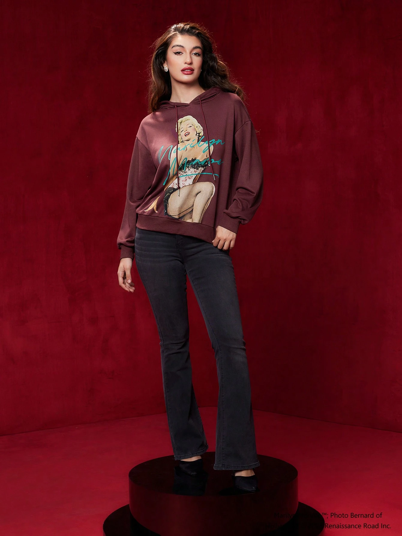 Marilyn Monroe X SHEIN Autumn And Winter Retro Fashion Casual Elegant ...