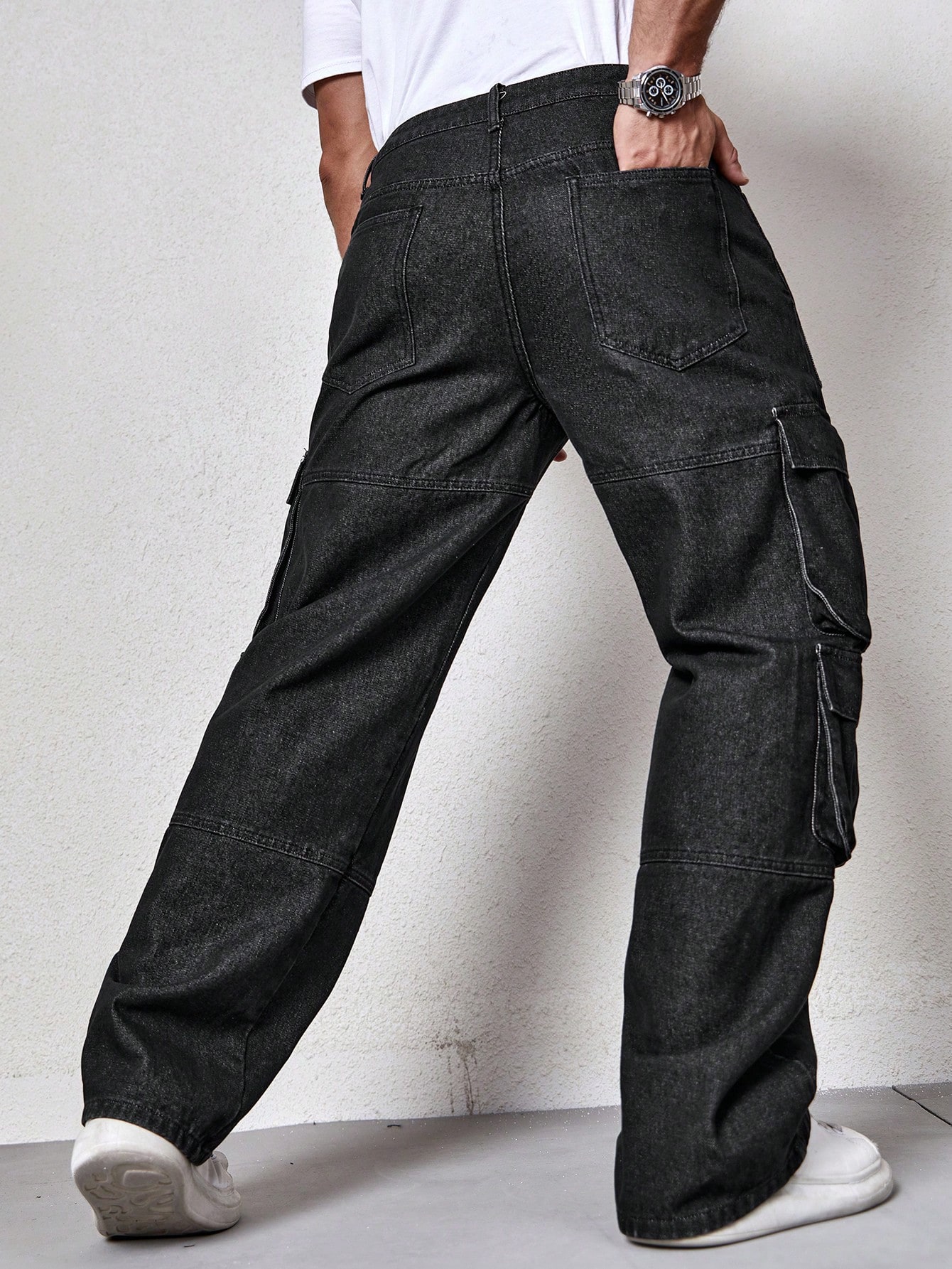 Manfinity EMRG Men's Cargo Denim Jeans | SHEIN USA