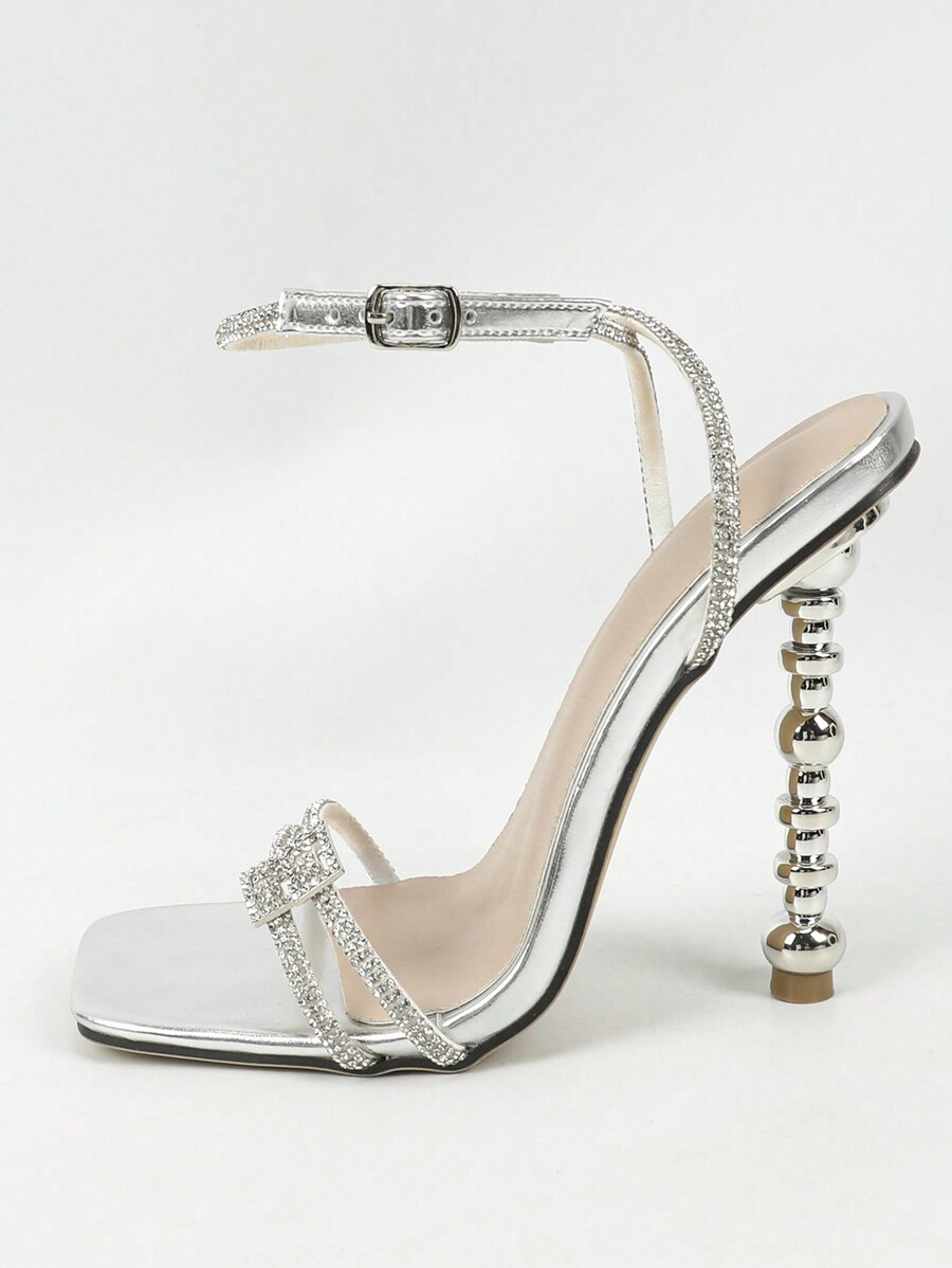 Women's High Heel Sandals Fashionable Diamond Shiny Shoes With Unique ...