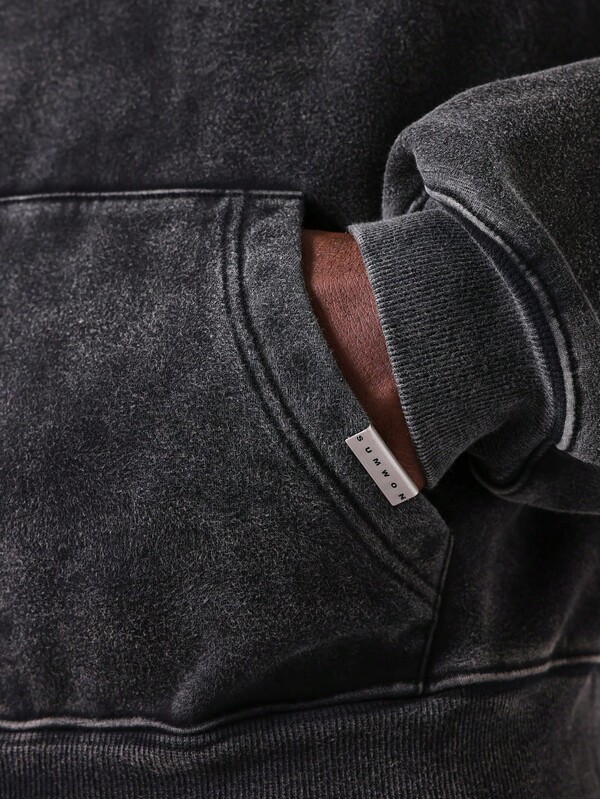 SUMWON Regular Fit Essential Premium Washed Overhead Hoodie | SHEIN USA