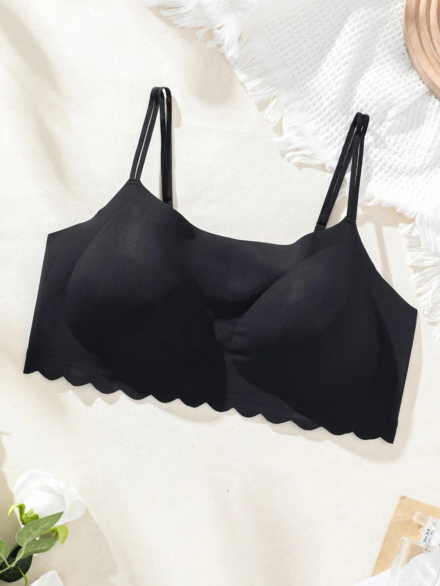 SHEIN Seamless, Comfortable, Minimalist Bra Wireless, Plus Size | SHEIN ...