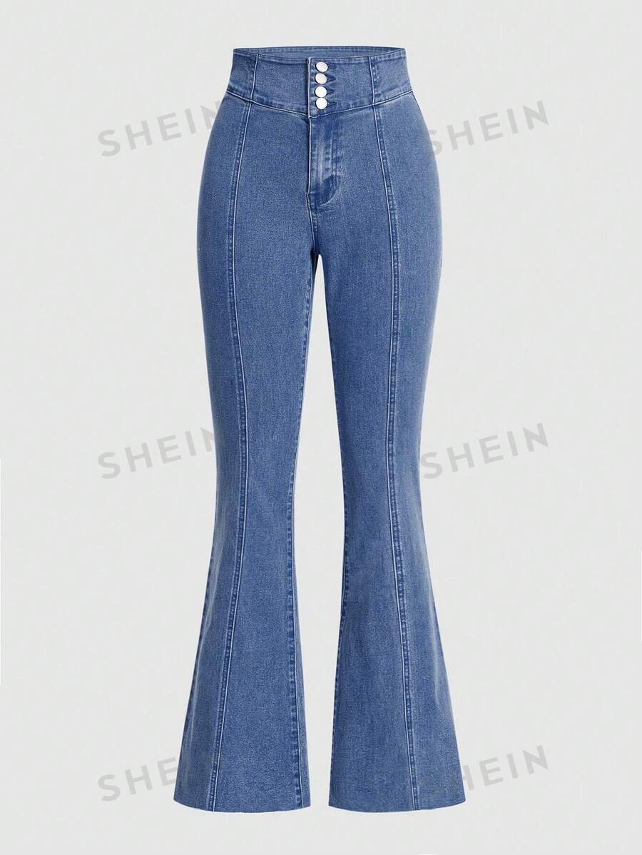 SHEIN MOD Ladies' Flare Jeans | SHEIN USA