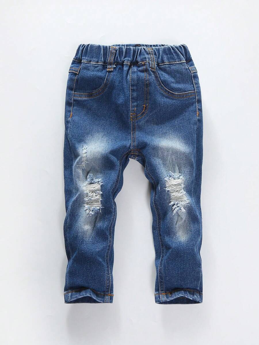 Baby Boy Ripped Washed Jeans | SHEIN USA