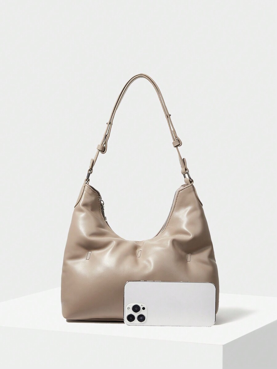 MOTF PREMIUM PUFFY FAUX LEATHER SHOULDER BAG | SHEIN USA