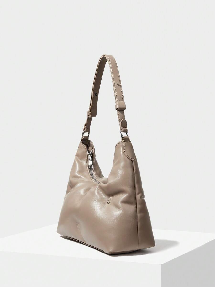 MOTF PREMIUM PUFFY FAUX LEATHER SHOULDER BAG | SHEIN USA