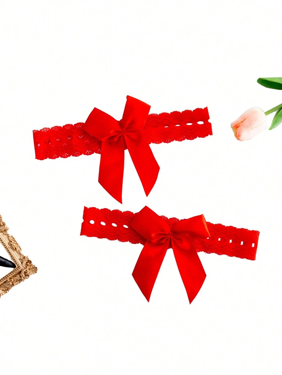 Women's Butterfly Decorated Lace Leg Garter | SHEIN USA