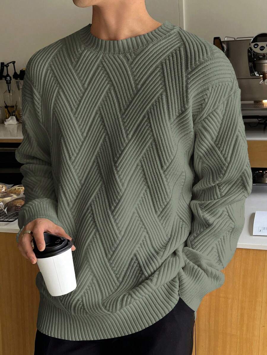 DAZY Men Solid Drop Shoulder Sweater | SHEIN USA