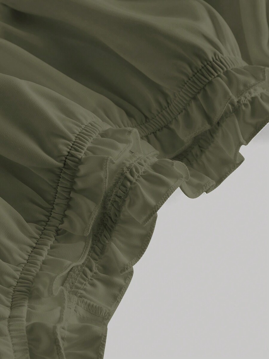 SHEIN MOD Off Shoulder Trumpet Sleeve Dress | SHEIN USA