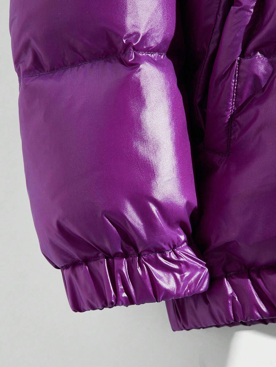 Manfinity Hypemode Loose Fit Men's Hooded Puffer Jacket With Zipper ...