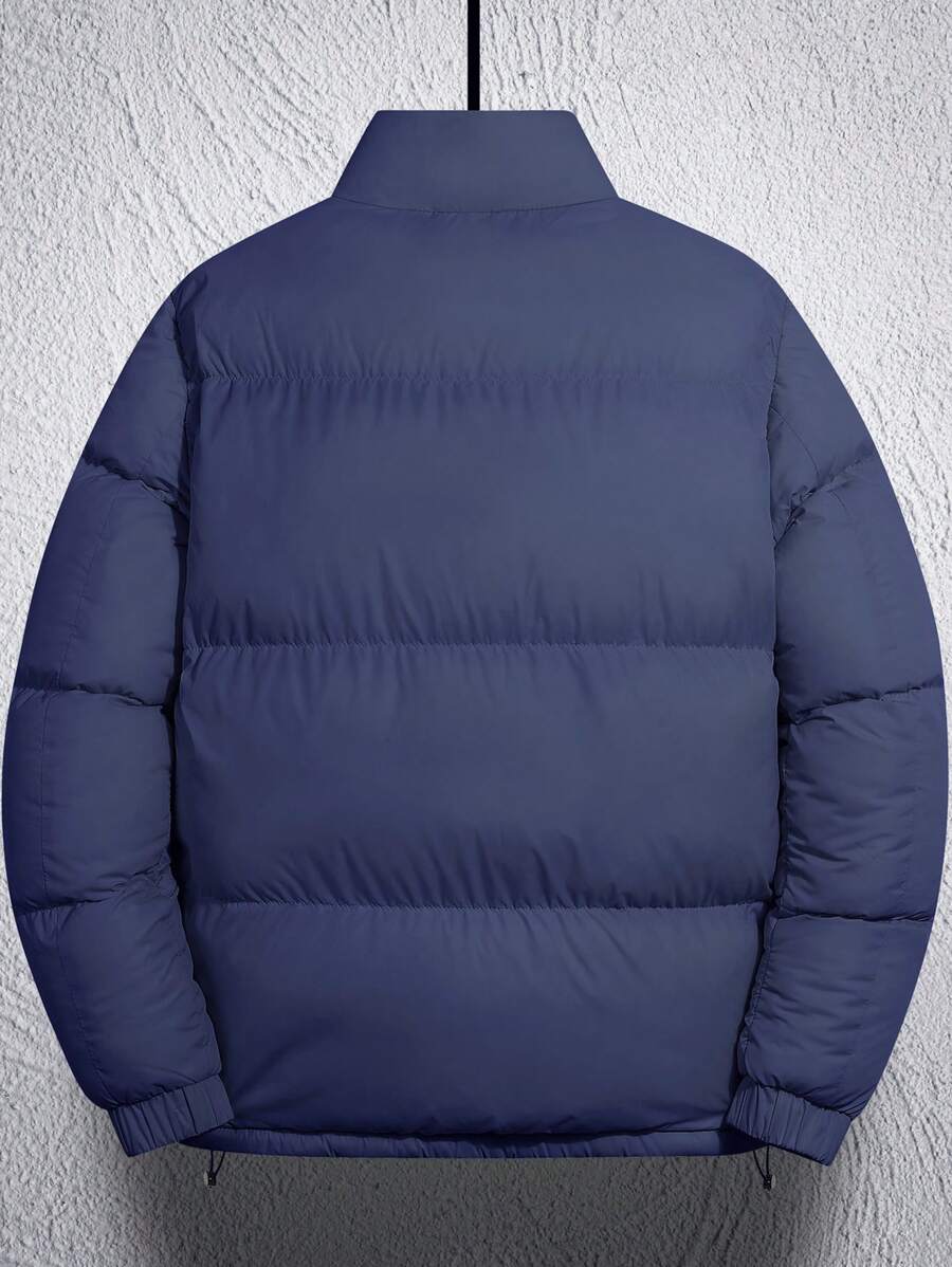 Manfinity Homme Loose Fit Men's Winter Puffer Jacket With Thermal ...