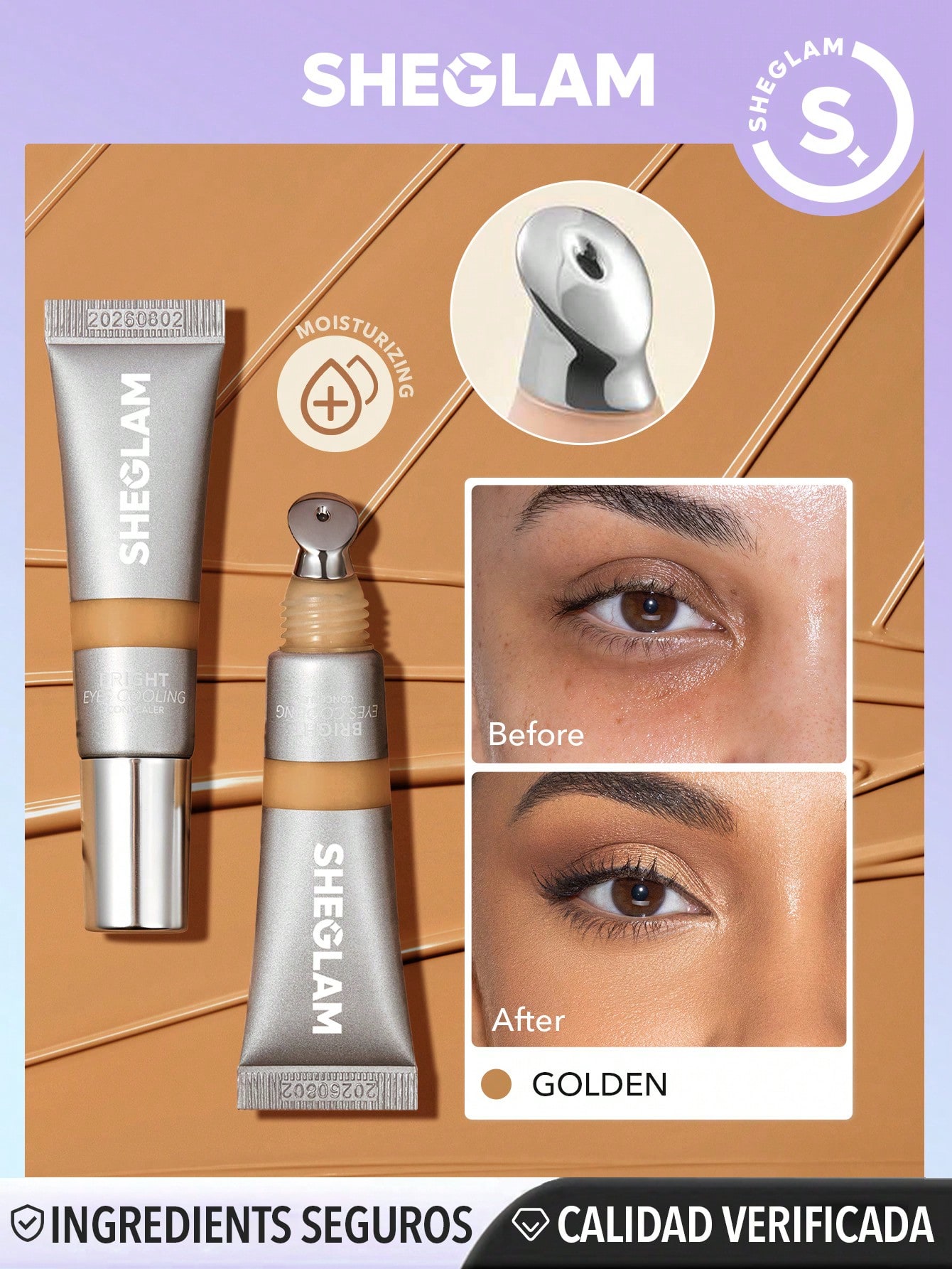 SHEGLAM Corrector refrescante Bright Eyes-Dorado