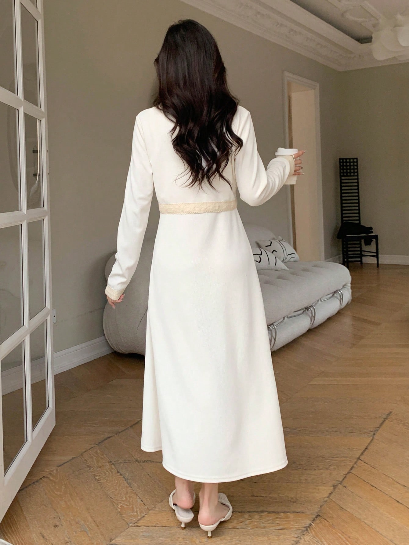 DAZY Jacket And Dress Set With Front Tie Detail | SHEIN