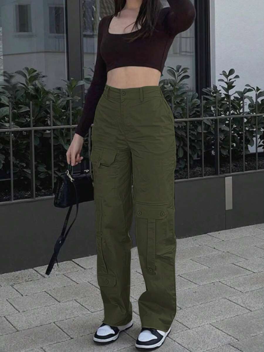 Multi-Pocket Cargo Pants | SHEIN USA